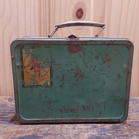 Kitchen | Vintage Green Metal Lunch Box | Poshmark